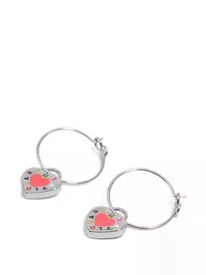 Bimba Y Lola Heart Pink Earrings