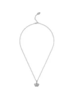 Juicy Couture Crown-pendant Necklace - Silver