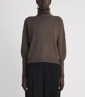 Max Mara Virgin Wool-cashmere Rollneck Sweater
