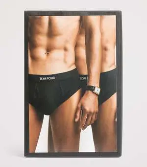 TOM FORD Stretch-cotton Logo Briefs