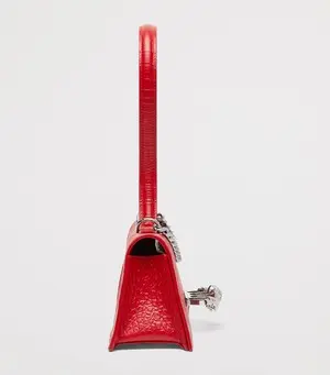 Alexander McQueen Croc-effect Jewelled Top-handle Bag