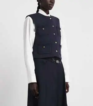 Maje Tweed Gilet