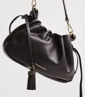 Fabiana Filippi Nappa Leather Muffin Clutch Bag