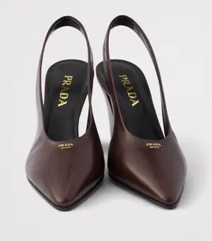 Prada Leather Slingback Pumps 85