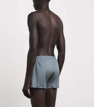 Zimmerli Sea Island Cotton Boxer Shorts - Grey