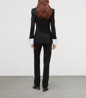 Alexander McQueen Wool Waterfall-collar Blazer