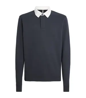Vuori French Terry Cypress Rugby Shirt - Navy