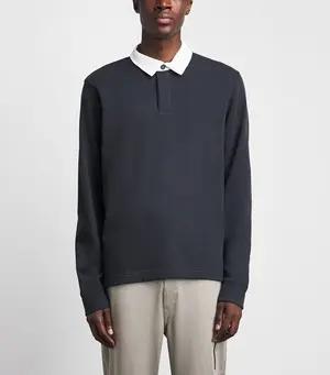 Vuori French Terry Cypress Rugby Shirt - Navy