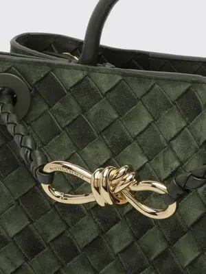 Bottega Veneta Andiamo Small Intrecciato Calf Leather Handbag - Green