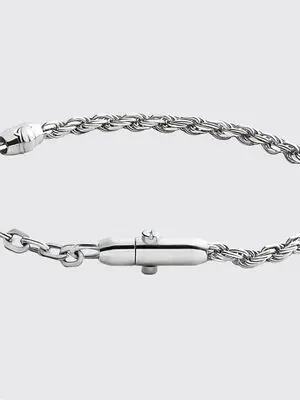 Bottega Veneta Sterling Bracelet With Hook Closure - Silver