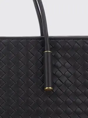 Bottega Veneta Barbara Intrecciato Lambskin Handbag - Coffee