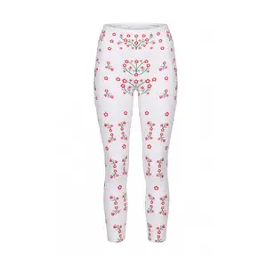 JESSIE ZHAO NEW YORK Day Garden High-waisted Cropped Leggings - White