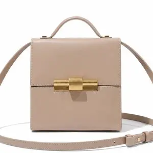 THE BAG ICON The Nina Cigar Box Bag Neutrals - Black