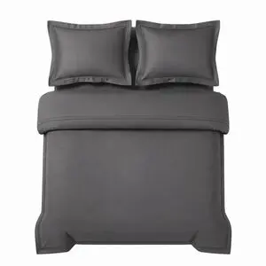 PURE PARIMA Yalda Comforter Set Charcoal - Silver