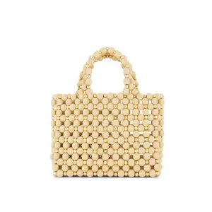 BELYED HANDCRAFT Bolda – Natural Wooden Bead Handbag Belyed
