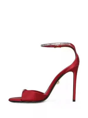 ALEVI MILANO Crystal-embellished Satin Sandals