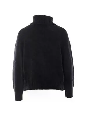 Alpha Studio Stud-embellished High-neck Sweater