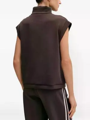 Guess Logo-plaque Sleeveless Top - Brown
