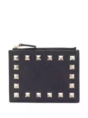 Valentino Garavani 2020s Rockstud Card Case - Black