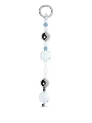 0711 TBILISI Beaded Keychain - Silver