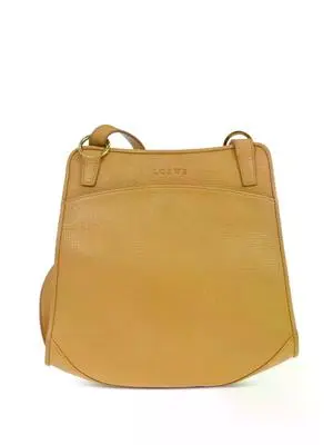 Loewe 1990s Top Handle Leather Shoulder Bag - Neutrals