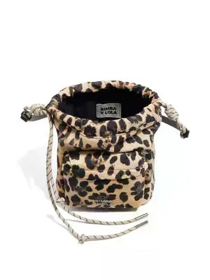 Bimba Y Lola Drawstring Leopard Mini Bag