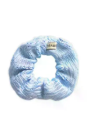 PARAMIDONNA Textured Scrunchie - Blue