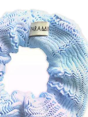 PARAMIDONNA Textured Scrunchie - Blue