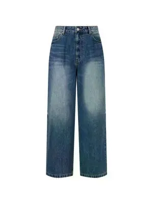 STUDIO TOMBOY Washed Straight-fit Jeans - Blue