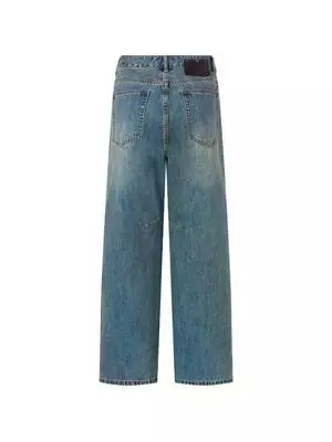 STUDIO TOMBOY Washed-denim Wide-leg Jeans