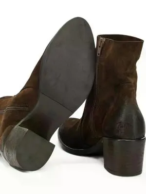 STRATEGIA SHOES Distressed-effect Suede Boots