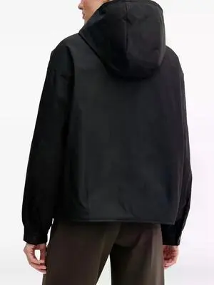 Guess Logo-plaque Hooded Jacket