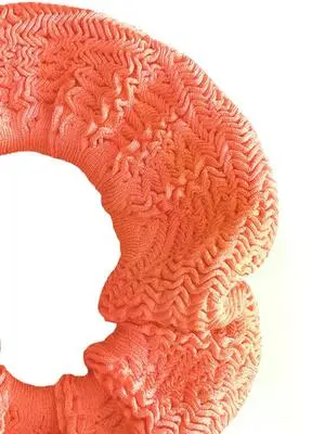 PARAMIDONNA Textured Scrunchie Orange