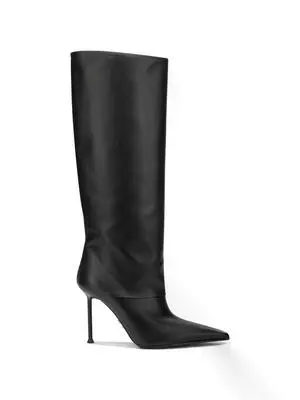 SERGIO LEVANTESI Paprika Pointed-toe Leather Boots