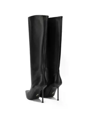 SERGIO LEVANTESI Paprika Pointed-toe Leather Boots