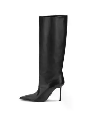 SERGIO LEVANTESI Paprika Pointed-toe Leather Boots