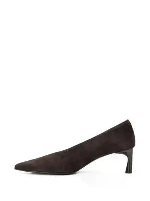 HALMANERA Pointed-toe Suede Pumps