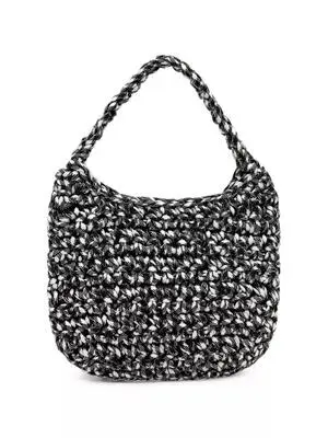 SAMSOE SAMSOE Knotted Woven Tote Bag - Black