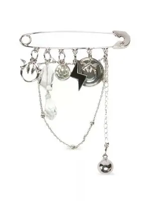 Pinko Love Birds Charm-embellished Brooch