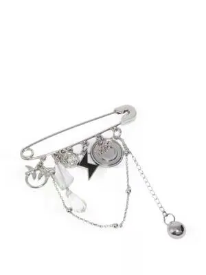 Pinko Love Birds Charm-embellished Brooch