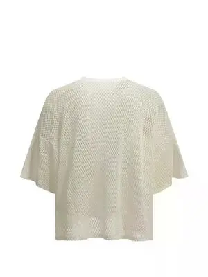 Kapital Graphic-print Mesh-back T-shirt - Neutrals