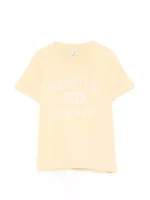 Sporty & Rich Fergus Slogan-print Cotton T-shirt - Yellow