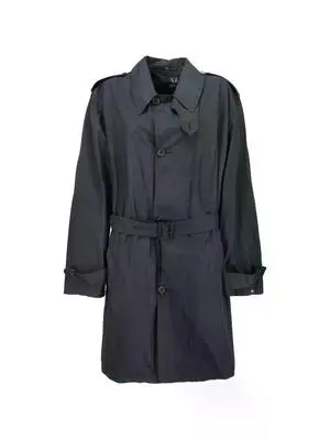 Stone Island Belted Trench Coat - Black