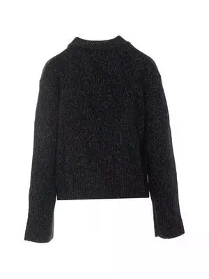 LISA YANG Tarie Sparkle High-neck Sweater