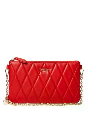 TWINSET Mini Quilted Chain-strap Shoulder Bag - Red