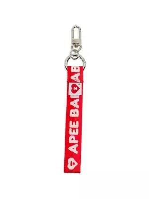 AAPE BY *A BATHING APE Logo-embroidered Strap Keyring