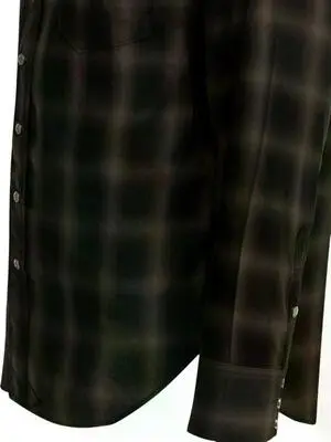 SUGAR CANE JEANS Western Check-print Shirt