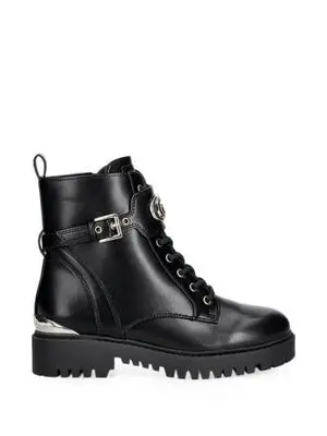 Guess Buckle-fastening Lace-up Boots - Black