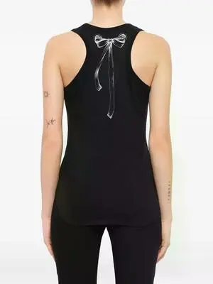 Alexander McQueen Eyelet-print Racerback Tank Top