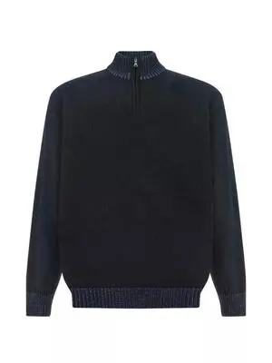 Paul & Shark Half-zip Wool Sweater - Blue